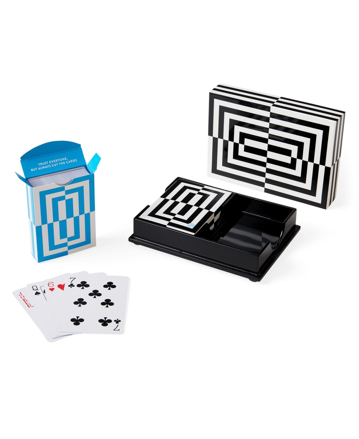 Click here for Jonathan Adler Op Art Lacquer Card Set - Multi prices