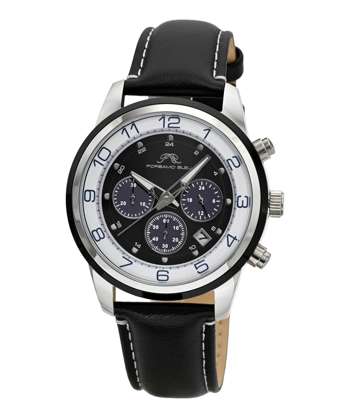 Click here for Porsamo Bleu Mens Arthur Genuine Leather Band Watc... prices