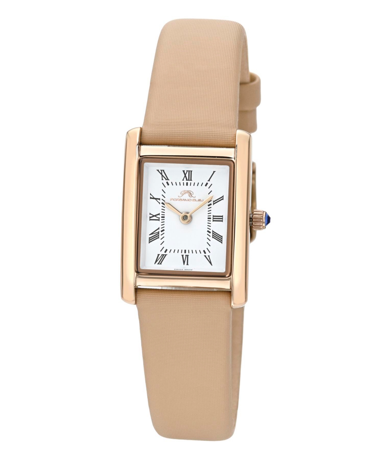 Click here for Porsamo Bleu Womens Karolina Rectangular Brown Sat... prices