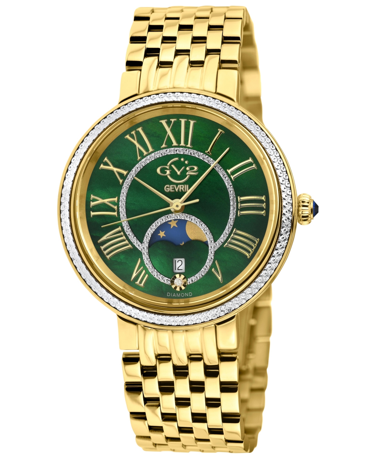 Click here for GV2 by Gevril Womens Milan Swiss Quartz Diamond Ip... prices