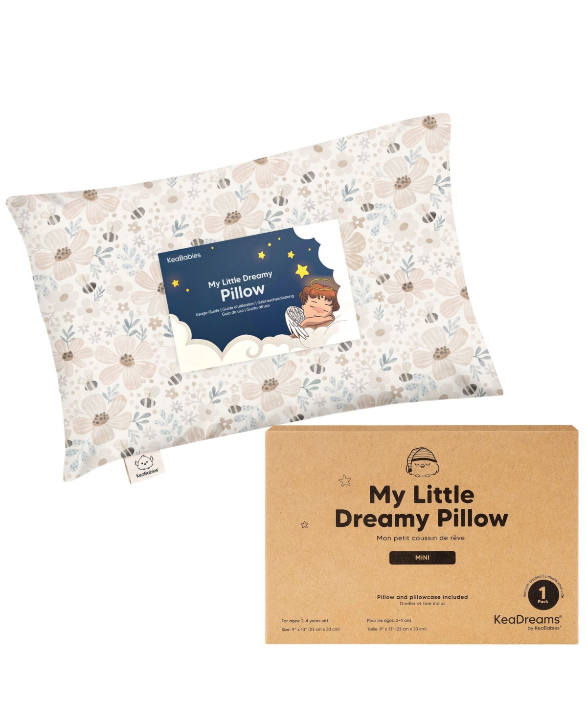 Click here for KeaBabies Toddler Mini Pillow and Pillowcase for C... prices