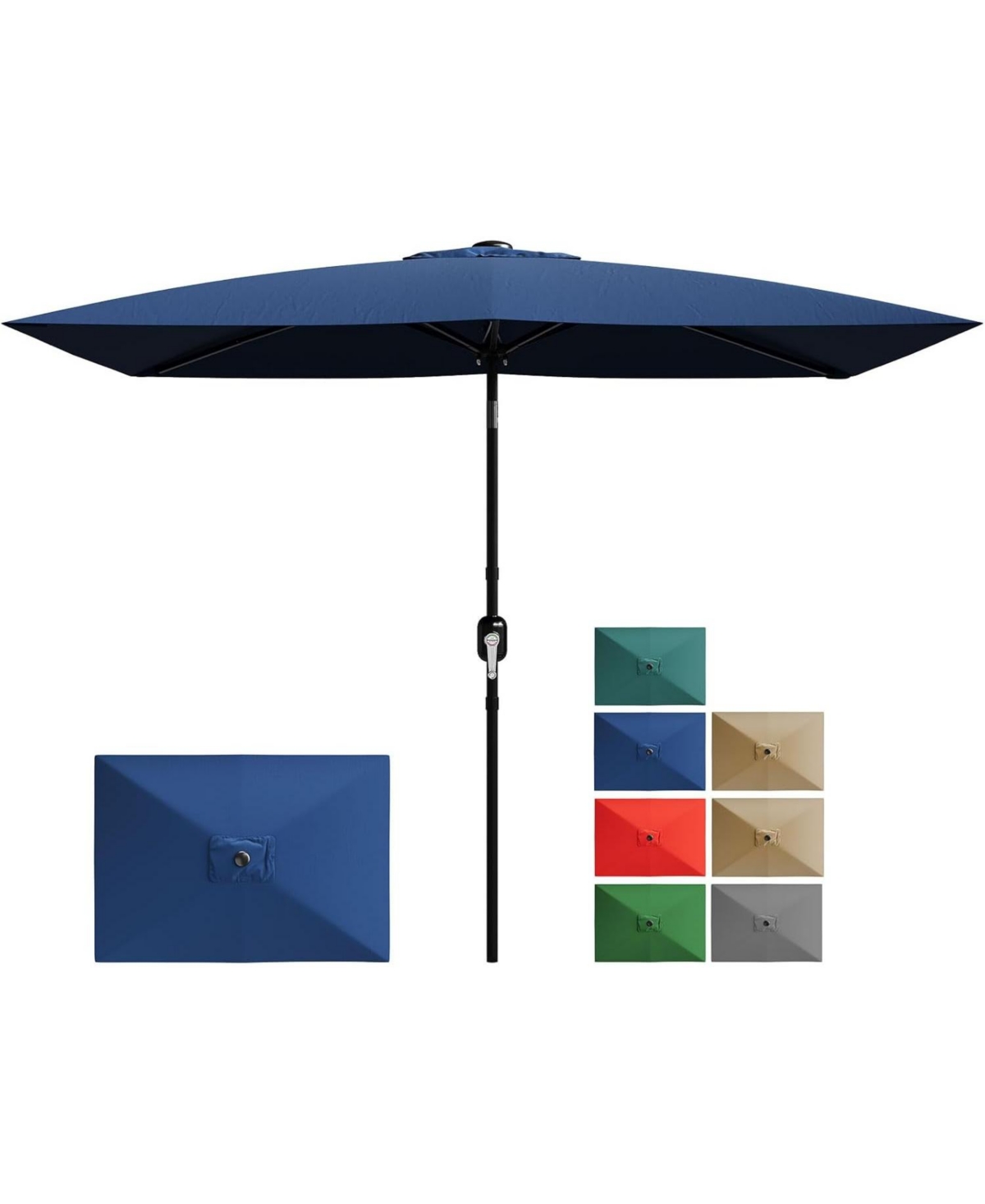 Click here for Xo Rectangular Patio Umbrella with Crank Lift  Out... prices