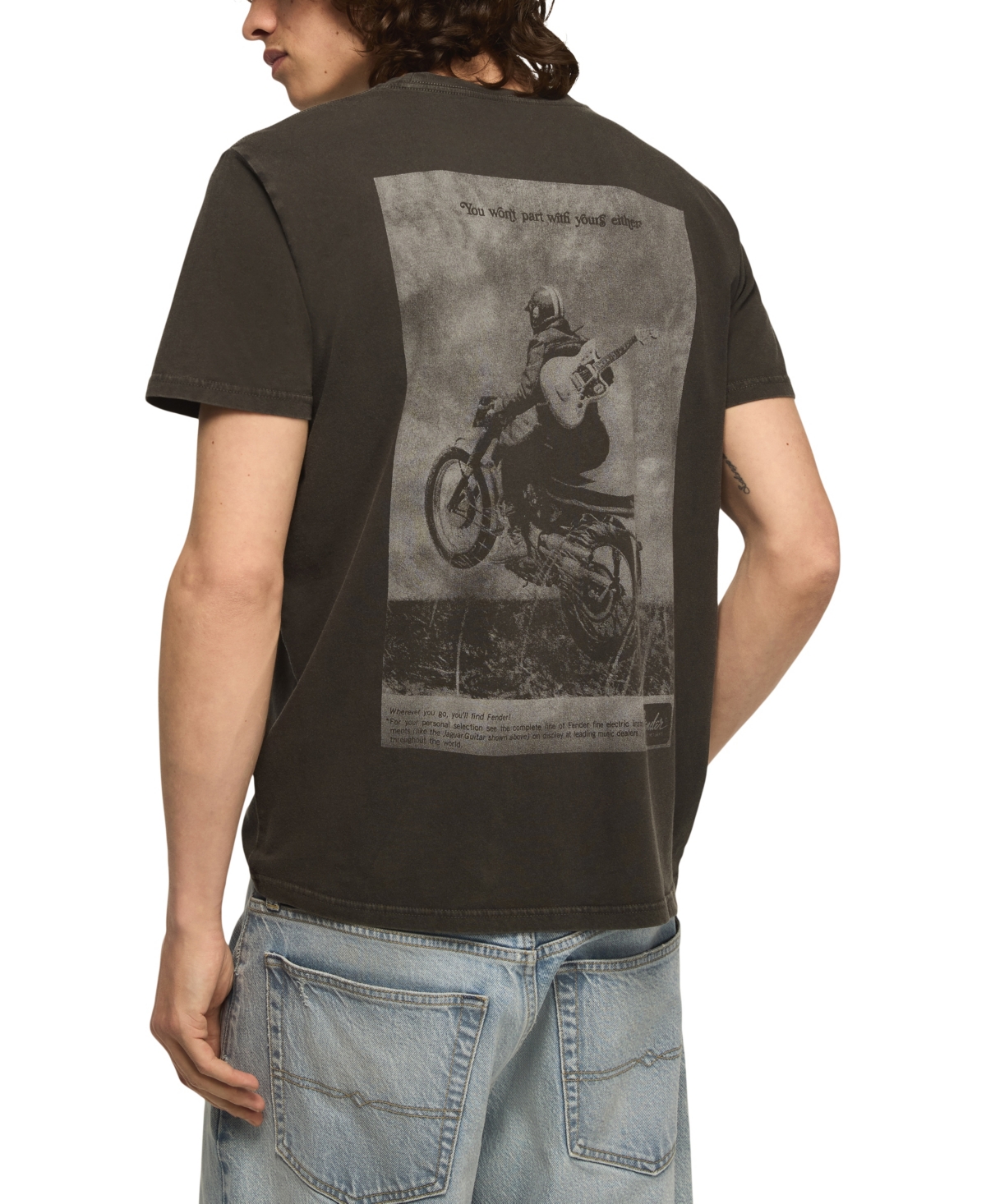 Click here for Lucky Brand Mens Fender Moto Graphic T-Shirt - Rav... prices