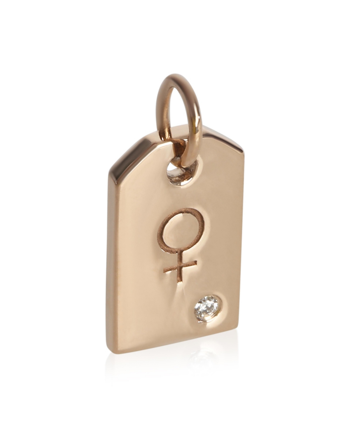 Click here for Pre-Owned Tiffany & Co Rose Gold Diamond Mini Tag... prices