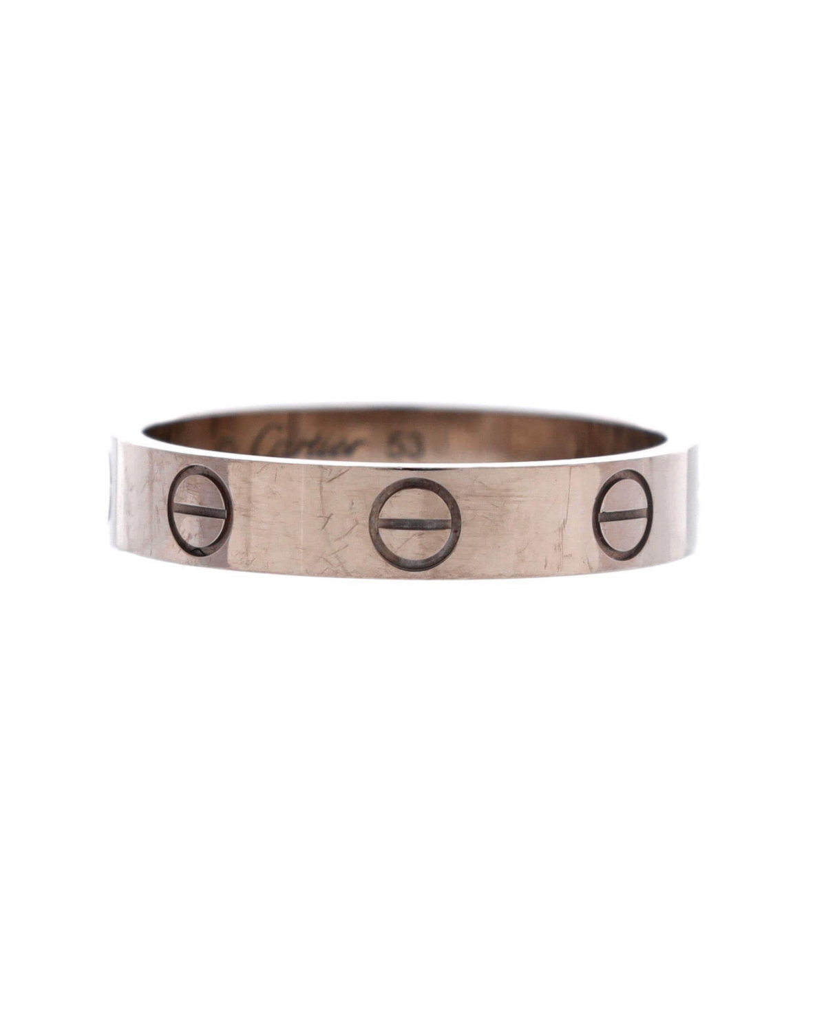 Click here for Pre-Owned Cartier Love Wedding Band Ring - 18k whi... prices