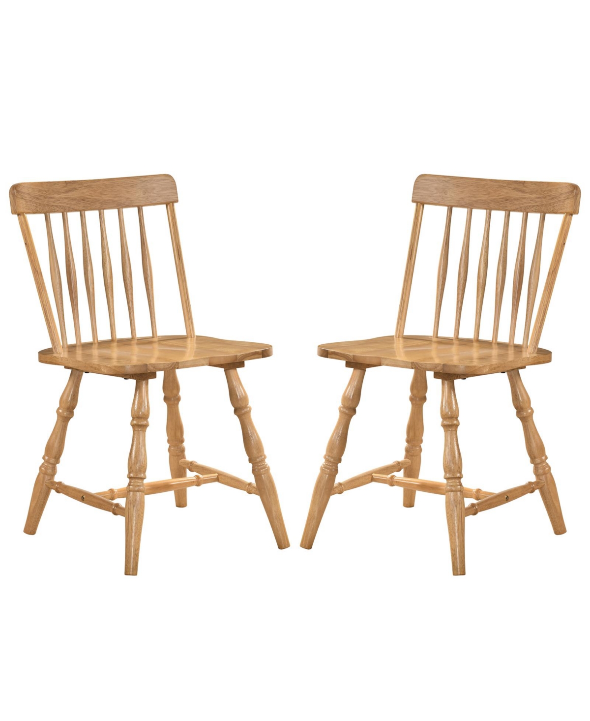 Click here for Costway Windsor Dining Chairs with Turned Legs Cur... prices