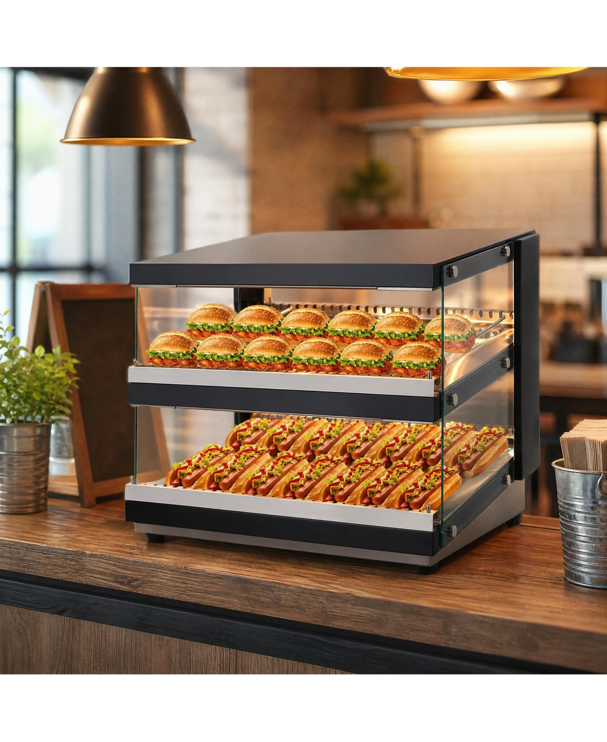 Click here for homfan Countertop Food Warming Display Case with S... prices