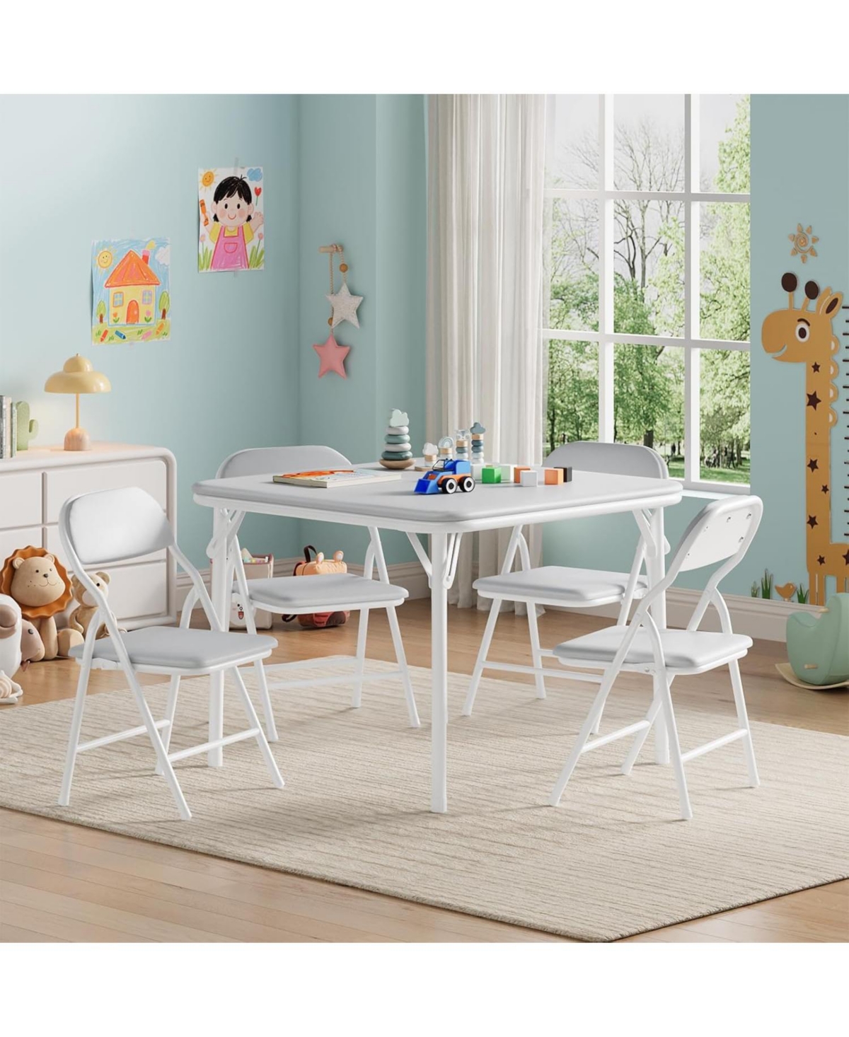 Click here for homfan 4 Piece Folding Kids Chairs Set  Children A... prices
