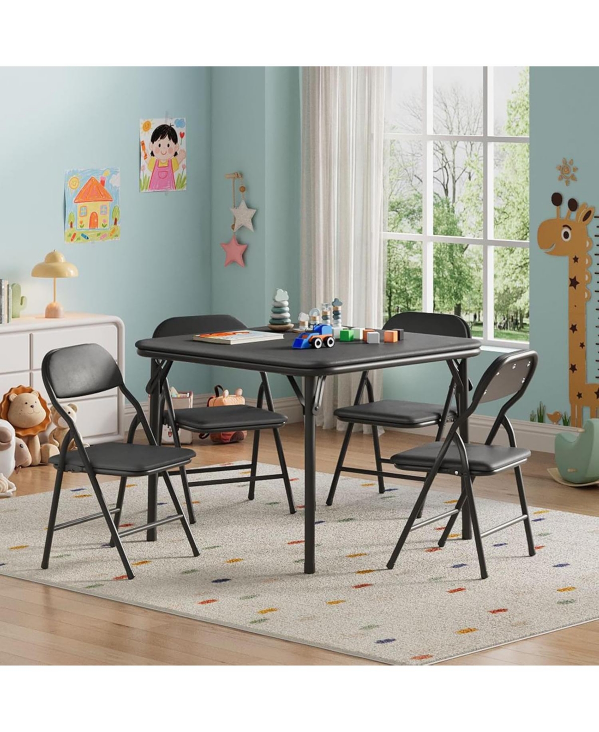 Click here for homfan 4 Piece Folding Kids Chairs Set  Children A... prices