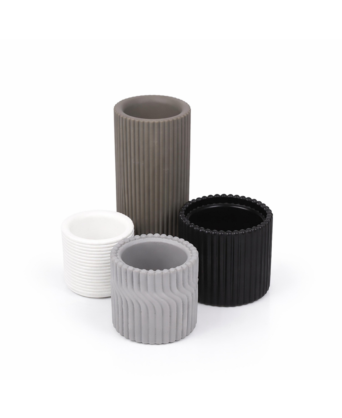 Click here for Noa Modern Minimalist Handmade Concrete Fluted Cyl... prices