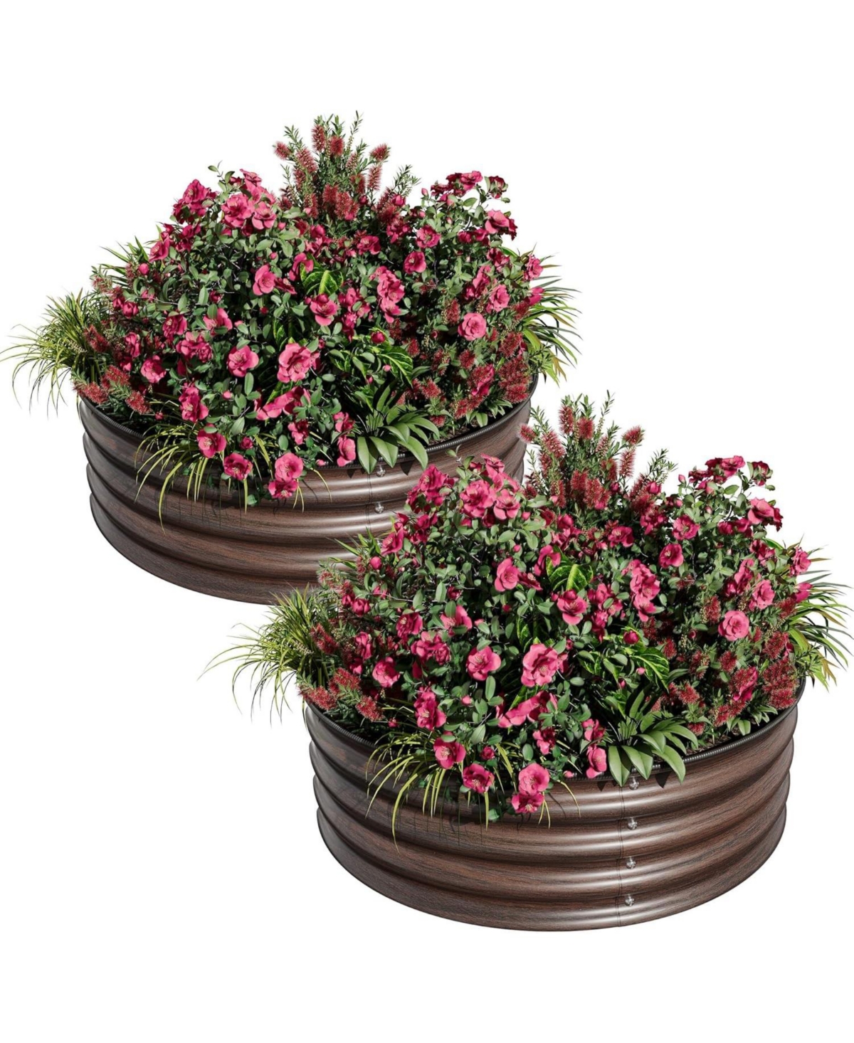 Click here for Xo Round Metal Raised Garden Bed 2x1 ft  Galvanize... prices
