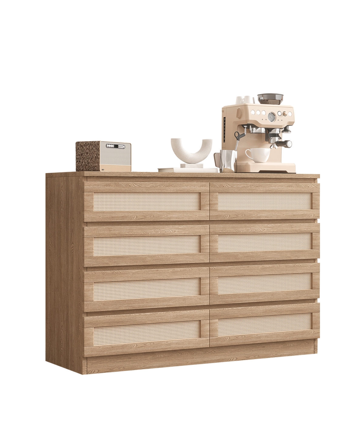 Click here for homfan Narrow 8-Drawer Double Dresser Chest  Wood... prices