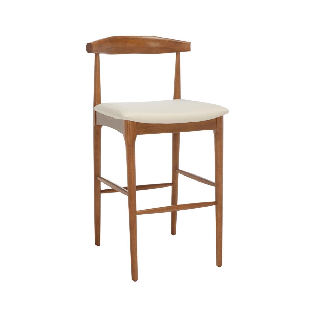 Click here for Safavieh Lionel Retro Barstool - Walnut/cream prices
