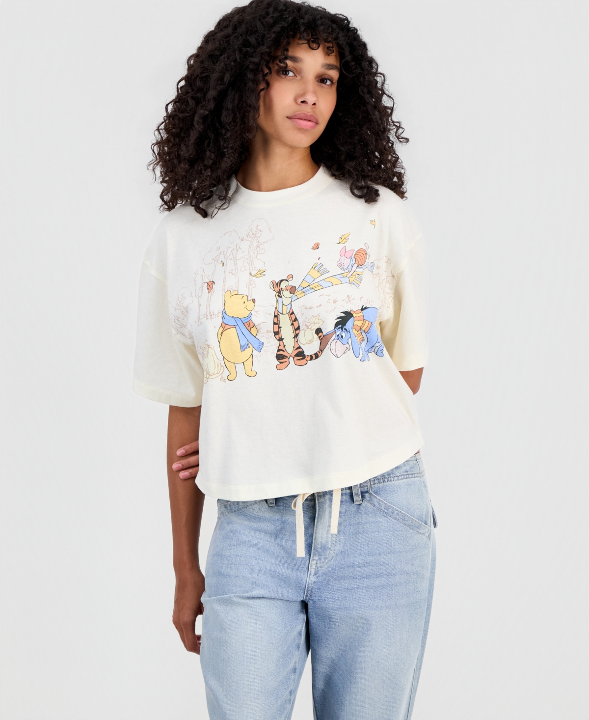 Click here for Disney Juniors Pooh & Friends Boxy Tee - White prices