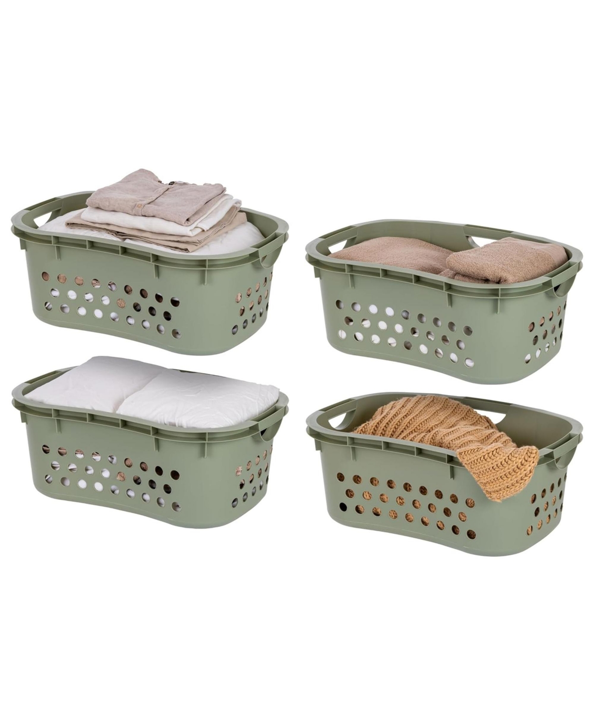 Click here for Iris 4 Pack Comfort Carry Lightweight Laundry Bask... prices