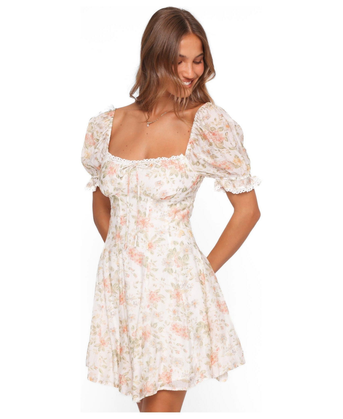 Click here for Petal and Pup Womens Lavia Mini Dress - White mult... prices