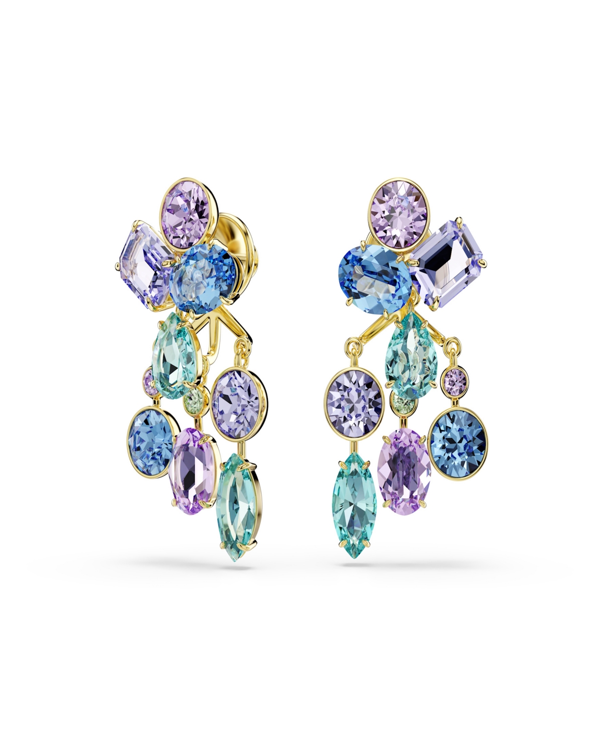 Click here for Swarovski Gold-Tone Plated Gema Jacket Earrings -... prices