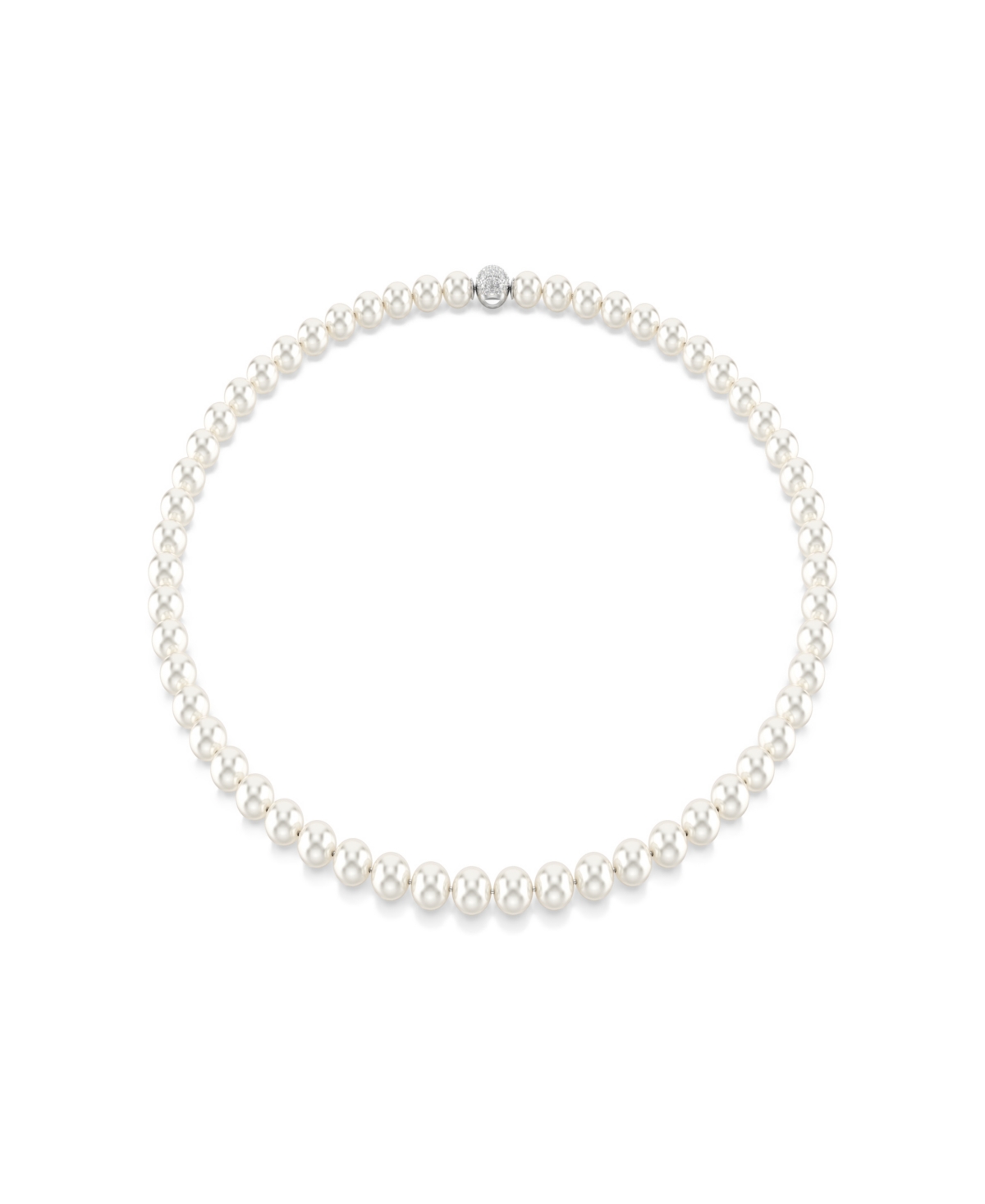 Click here for Swarovski Rhodium-Plated Matrix Necklace - White prices