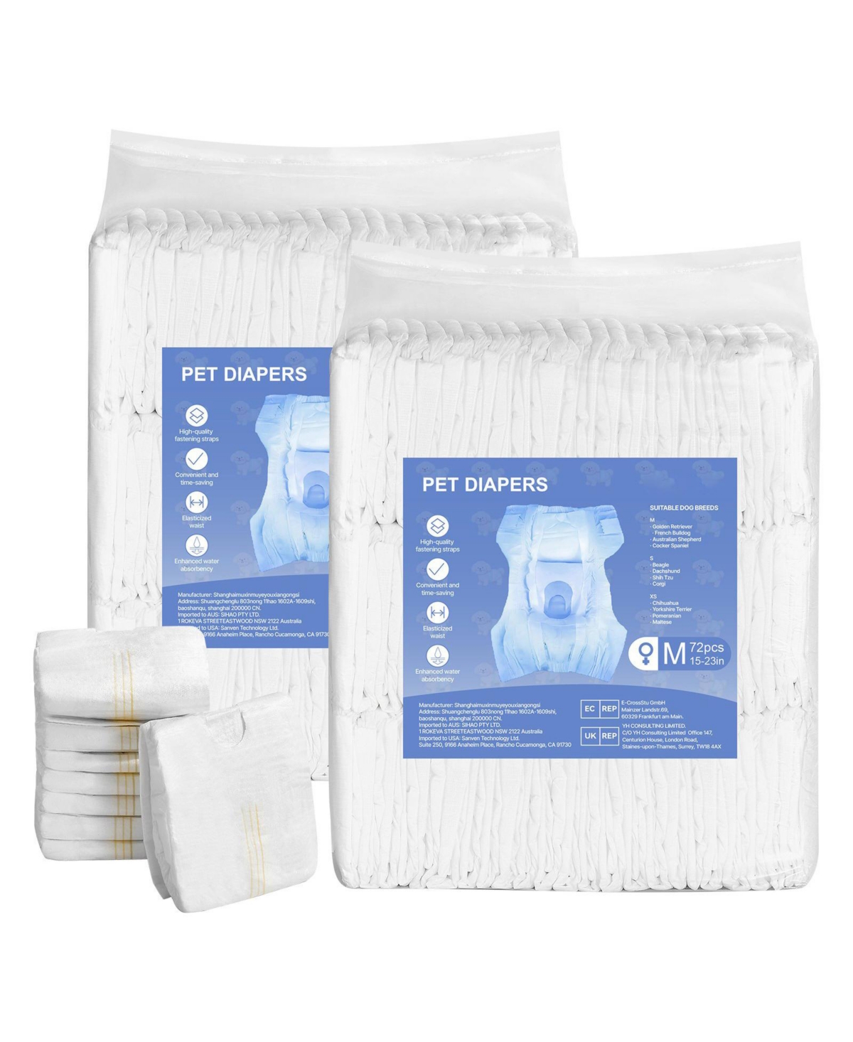 Click here for Cozito Disposable Female Dog Diapers  M Size 144 C... prices