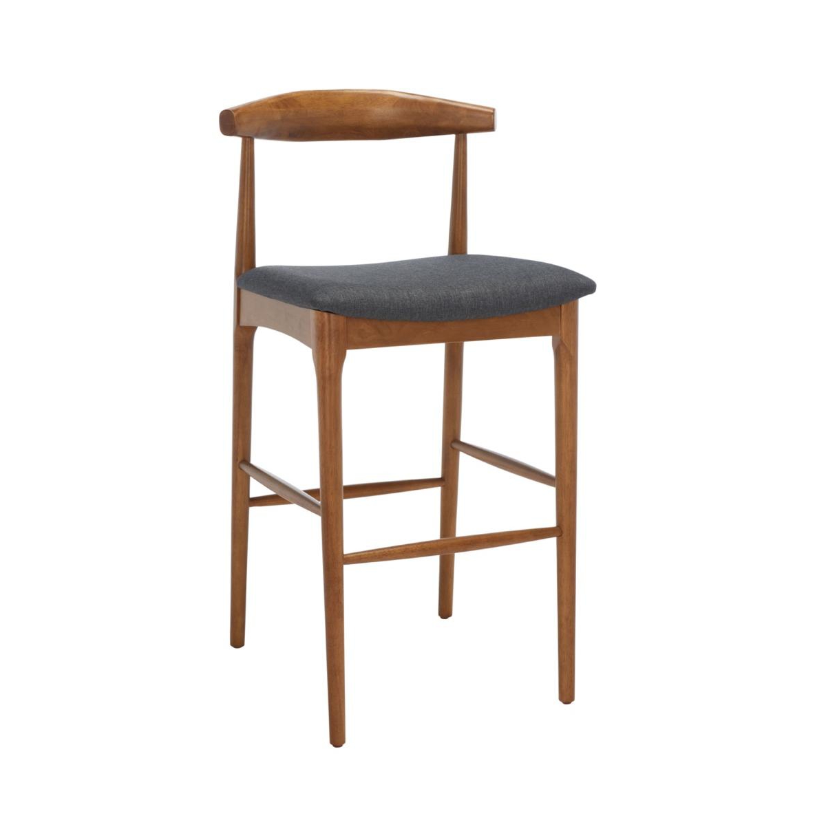 Click here for Safavieh Lionel Retro Barstool - Walnut/dark grey prices