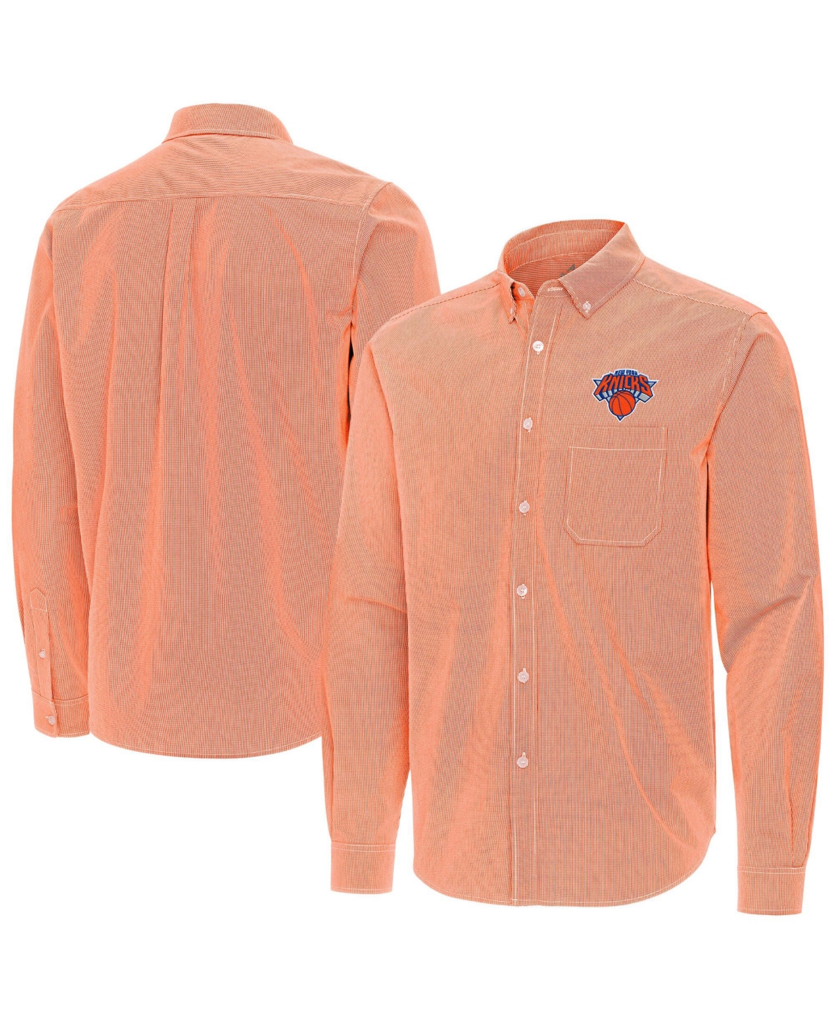 Click here for Antigua Mens Orange New York Knicks Porter Woven L... prices