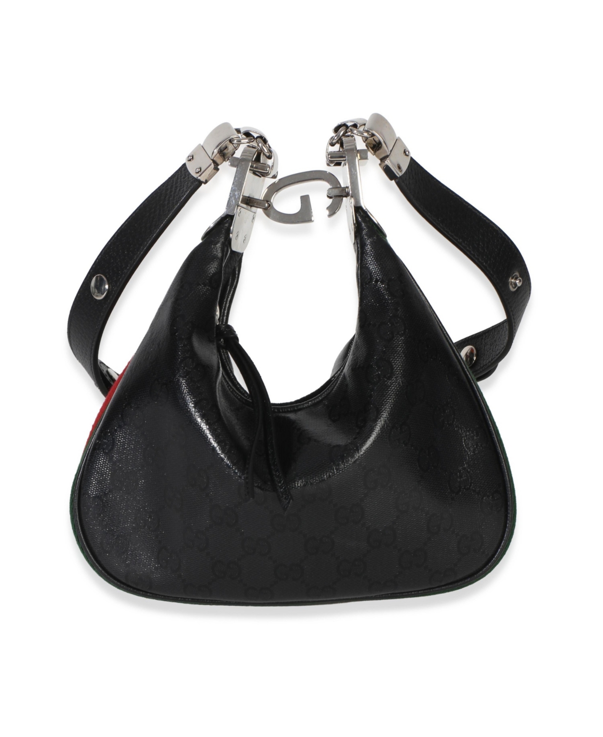 Click here for Pre-Owned Gucci Black Gg Crystal Coated Canvas Sma... prices