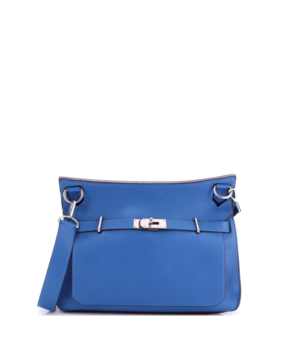 Click here for Pre-Owned HERMES 37 Jypsiere Bag Clemence - Blue prices