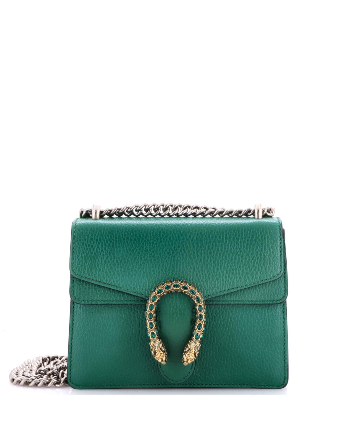 Click here for Pre-Owned Gucci Mini Dionysus Bag Leather - Green prices