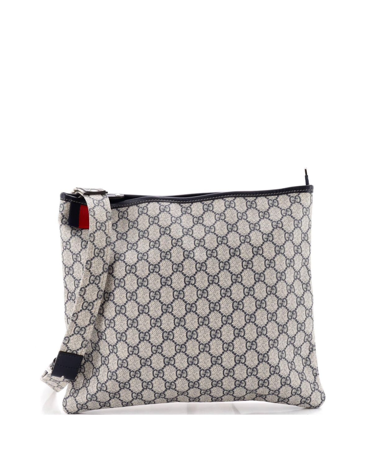 Click here for Pre-Owned Gucci Large Web Loop Flat Messenger Gg C... prices