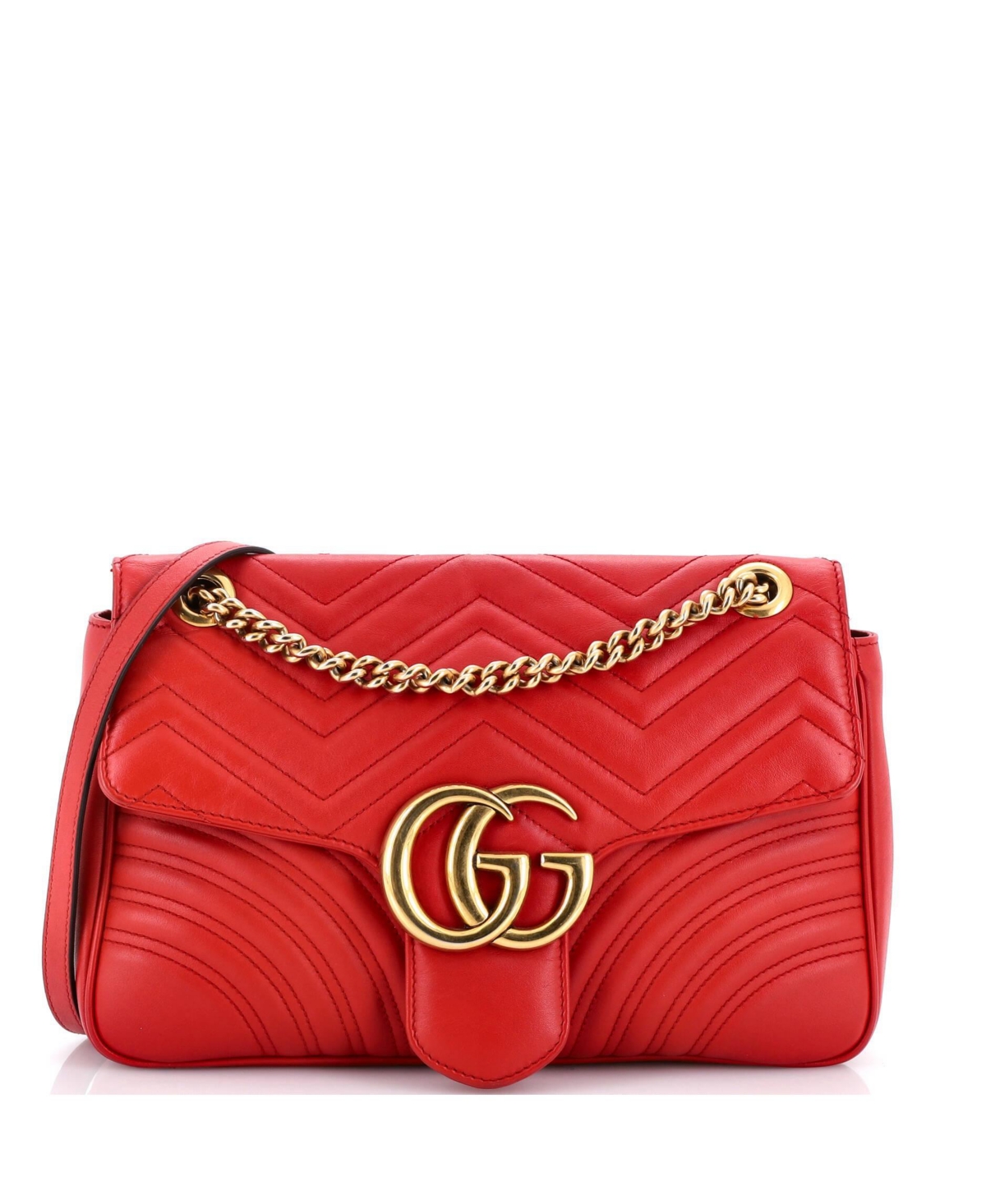 Click here for Pre-Owned Gucci Medium Gg Marmont Flap Bag Matelas... prices