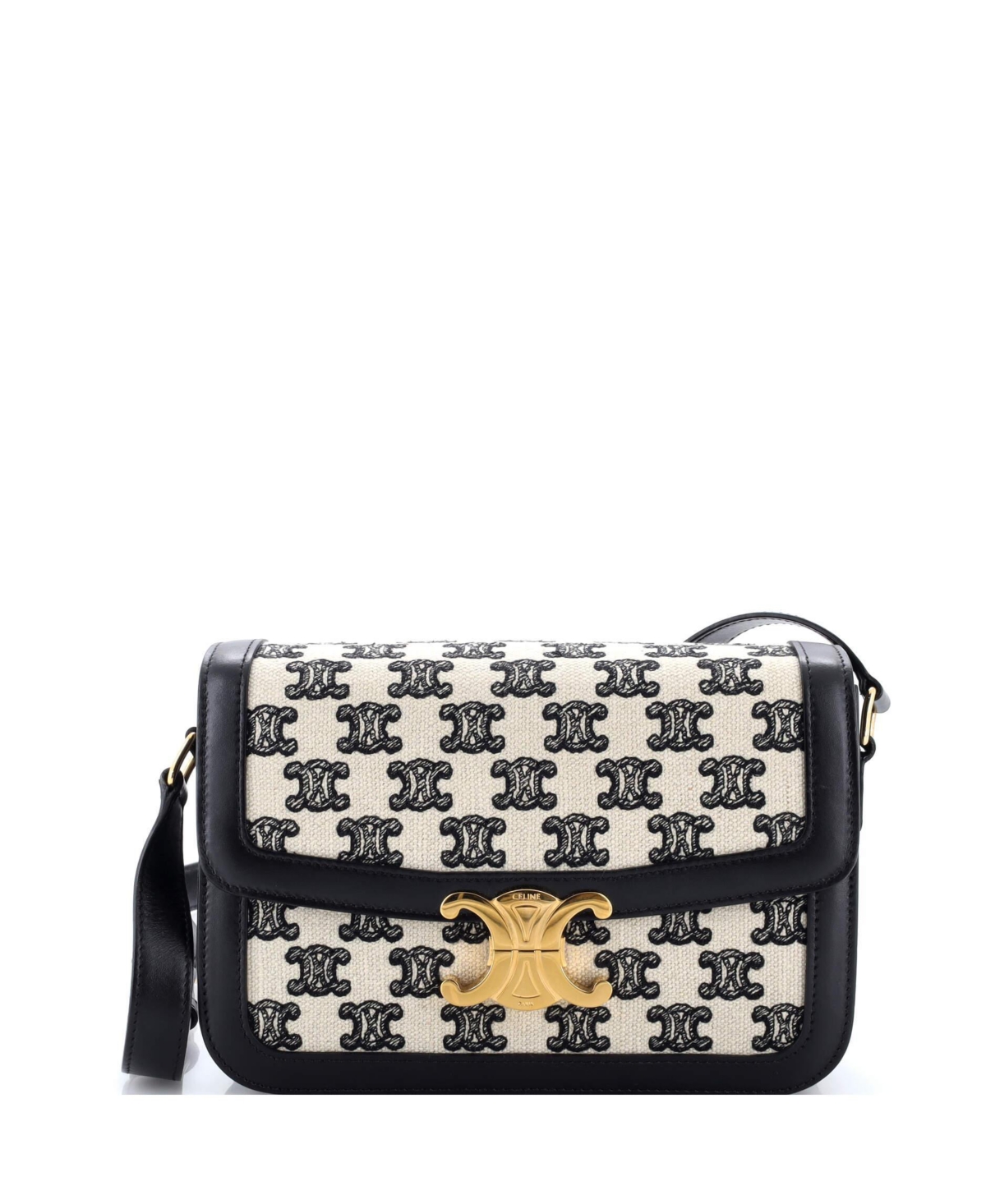 Click here for Pre-Owned Celine Medium Triomphe Shoulder Bag Trio... prices