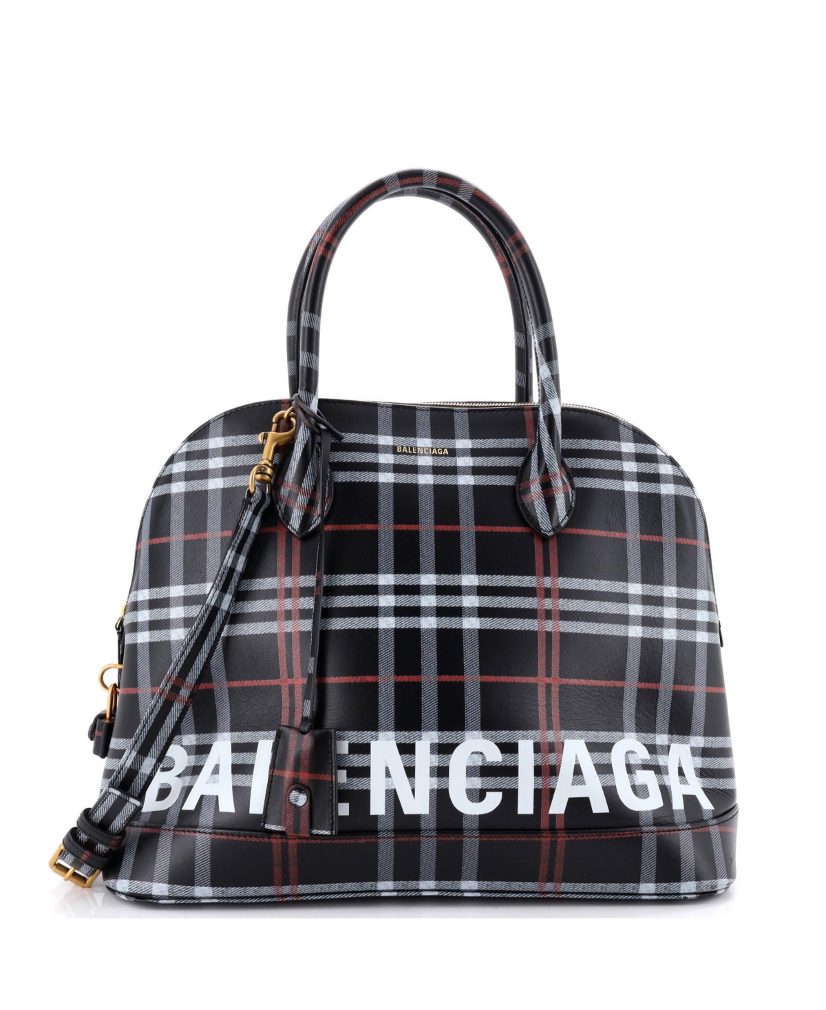 Click here for Pre-Owned Balenciaga Medium Logo Ville Bag Printed... prices