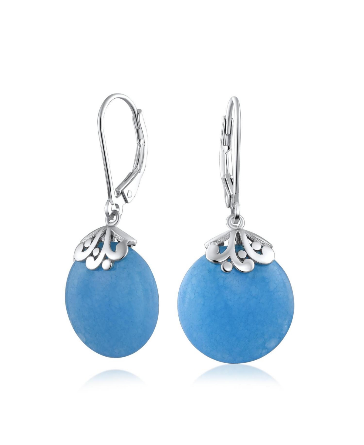 Click here for Bling Jewelry Bali Style Circle Round Shape Lapis... prices