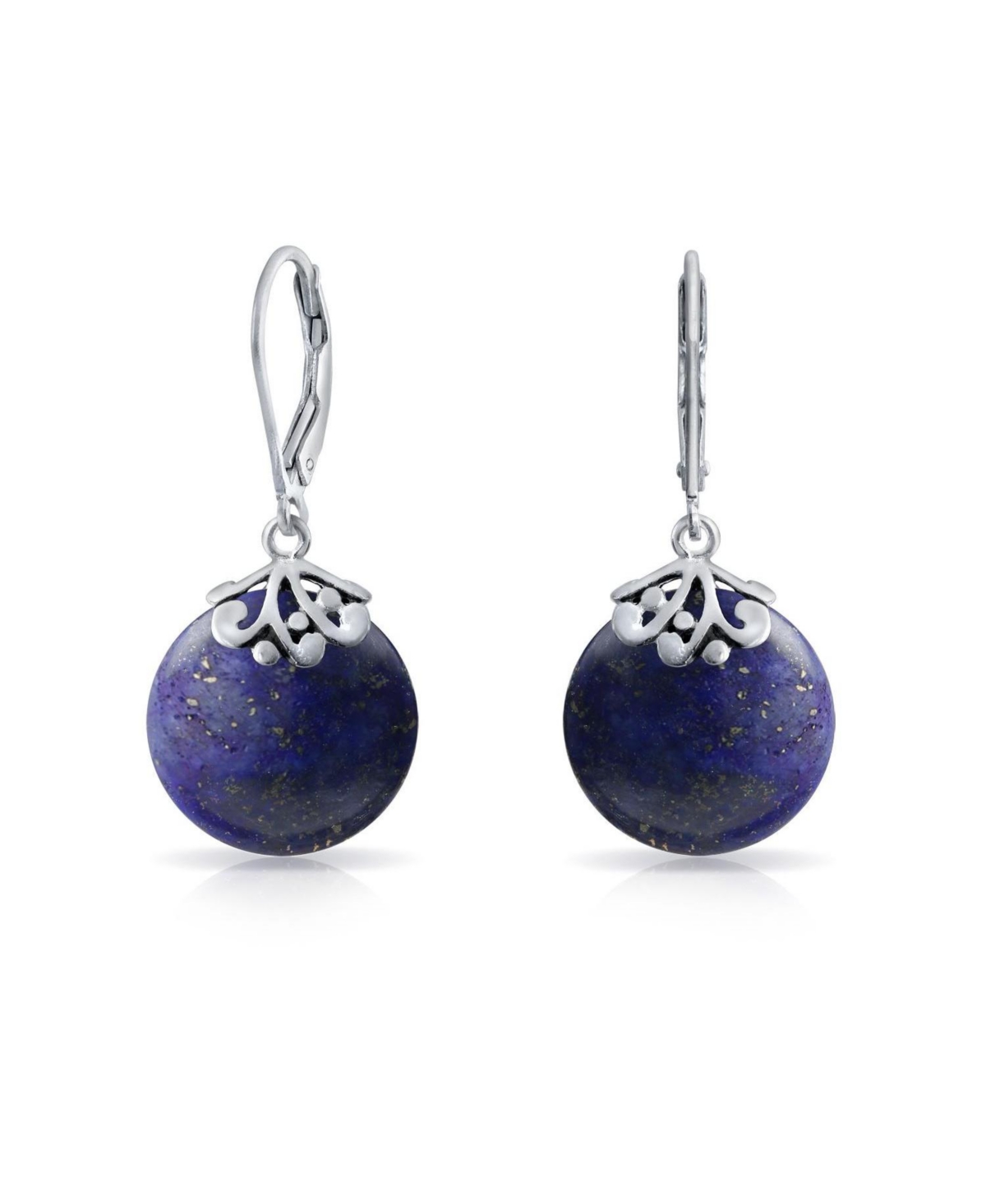 Click here for Bling Jewelry Bali Style Circle Round Shape Lapis... prices