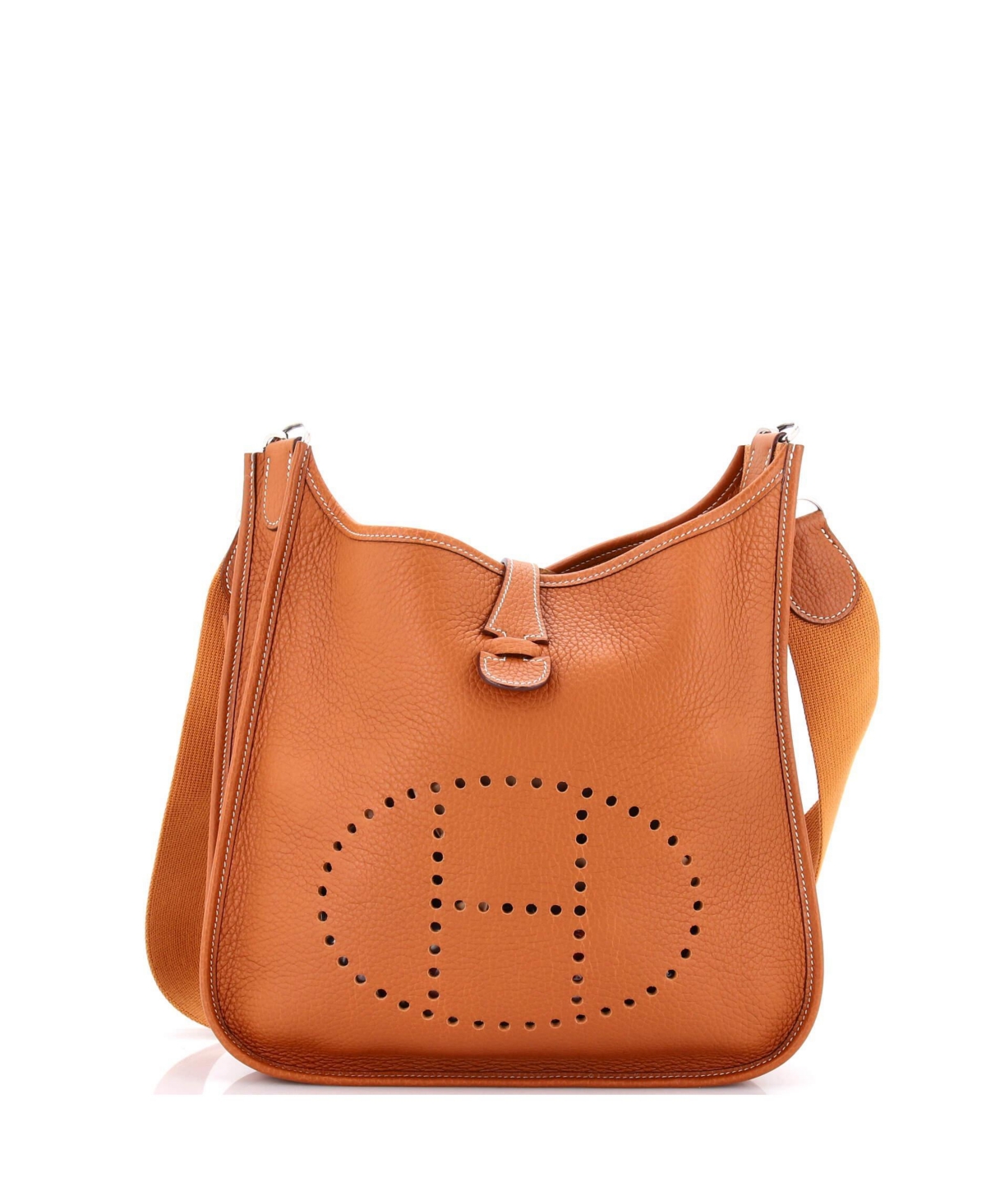 Click here for Pre-Owned HERMES Pm Evelyne Bag Gen Ii Clemence -... prices