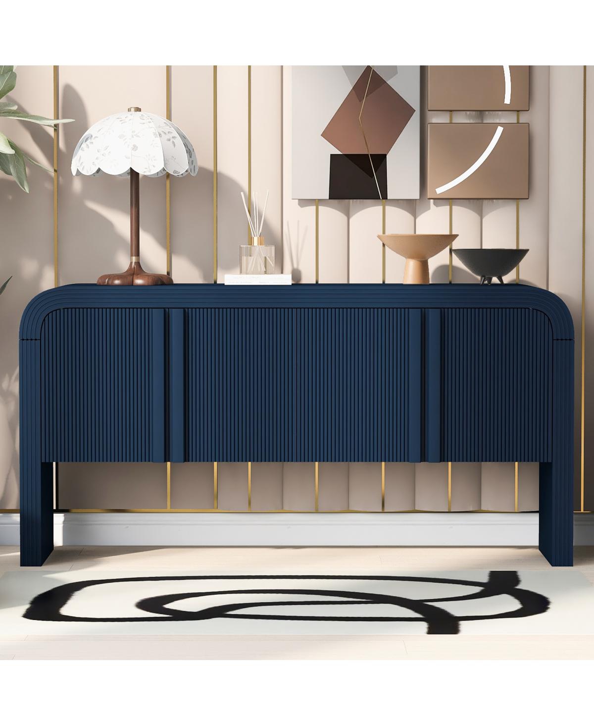 Click here for Streamdale Furniture Wave Console Table with 4 Doo... prices
