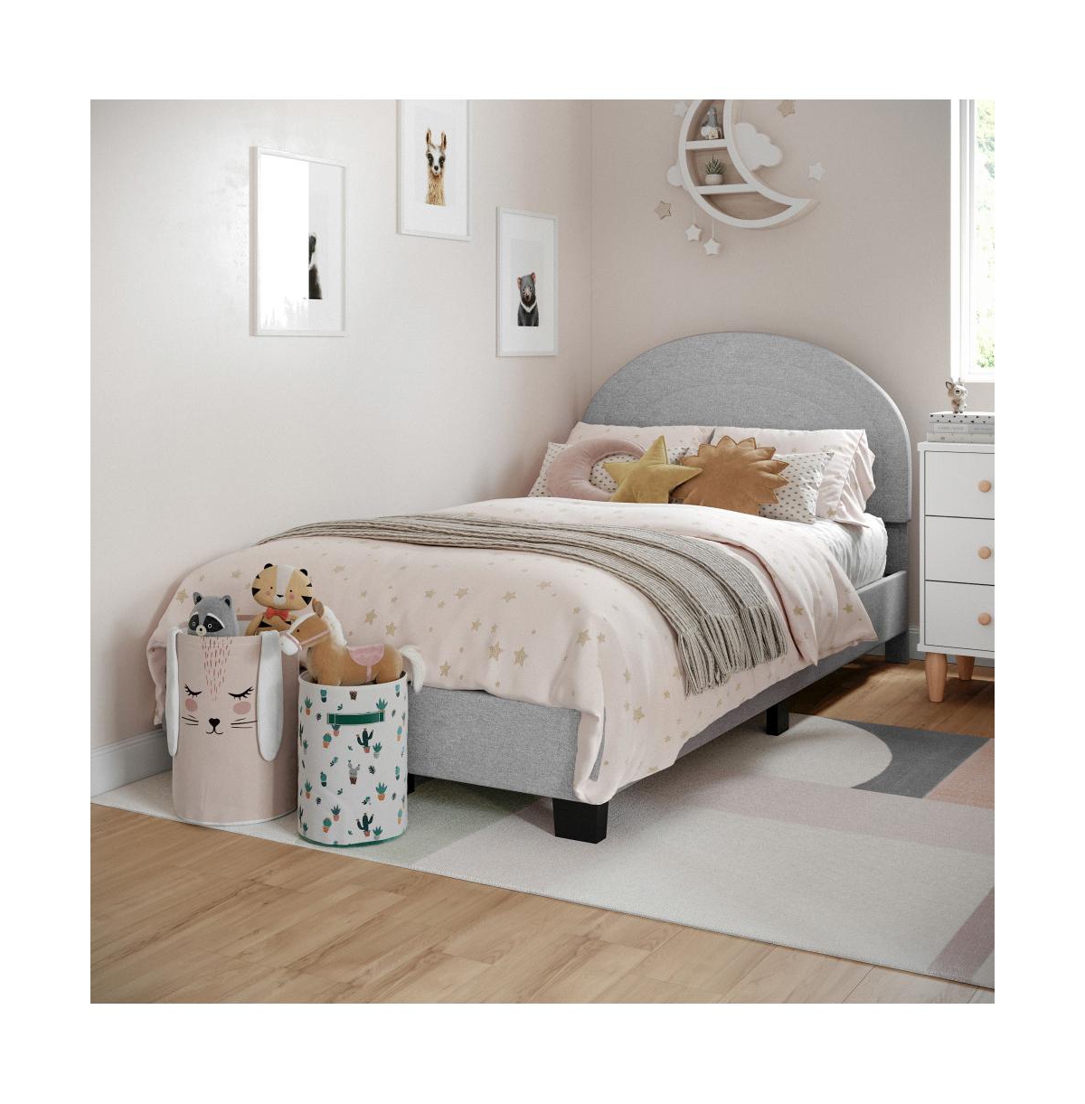 Click here for Buzz & Bloom Platform Bed Frame with Curved Headbo... prices
