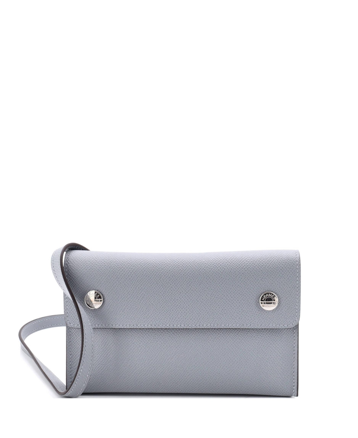 Click here for Pre-Owned HERMES Hermesnap Wallet Bag Epsom - Grey prices