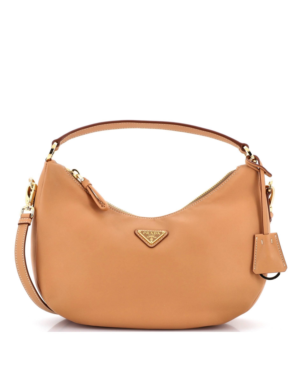 Click here for Pre-Owned Prada Arque Convertible Shoulder Bag Lea... prices