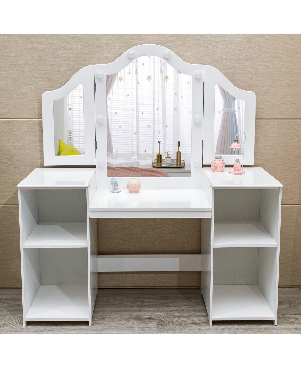 Click here for gaomon Princess Vanity Table and Chair Set for Gir... prices