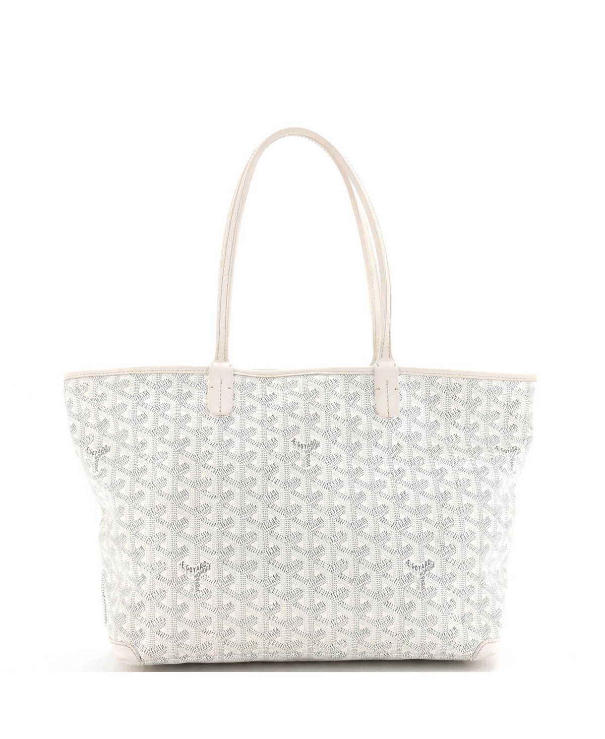Click here for Pre-Owned Goyard Pm Artois Tote Coated Canvas - Wh... prices