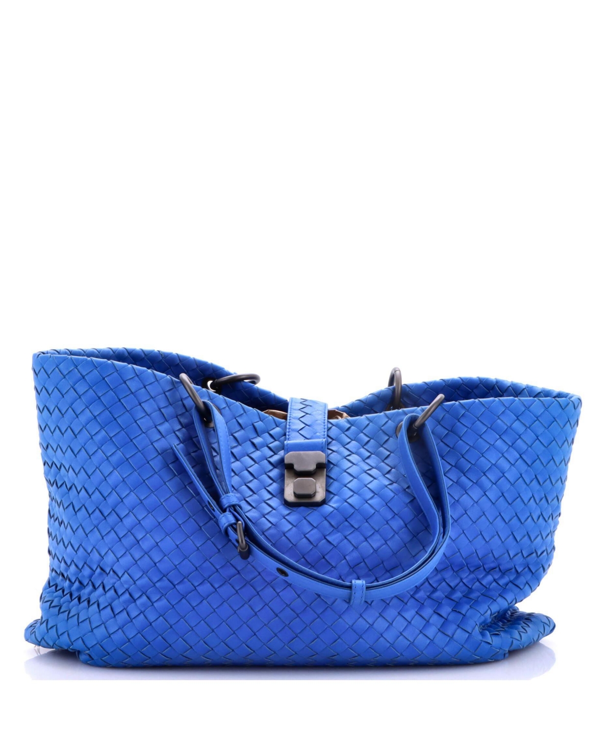 Click here for Pre-Owned Bottega Veneta Medium Capri Tote Intrecc... prices