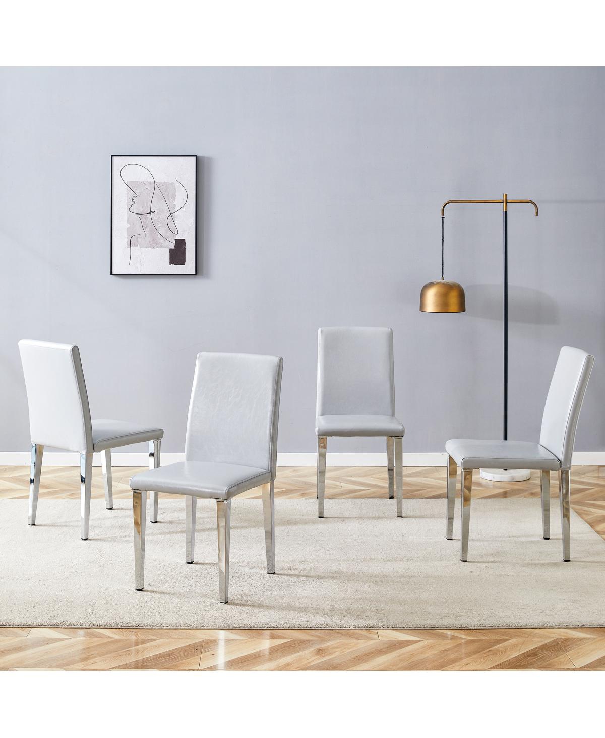 Click here for Streamdale Furniture Minimalist Pu Leather Dining... prices