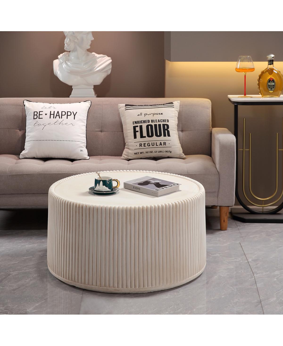 Click here for Streamdale Furniture Magnesium Oxide Fluted Drum C... prices