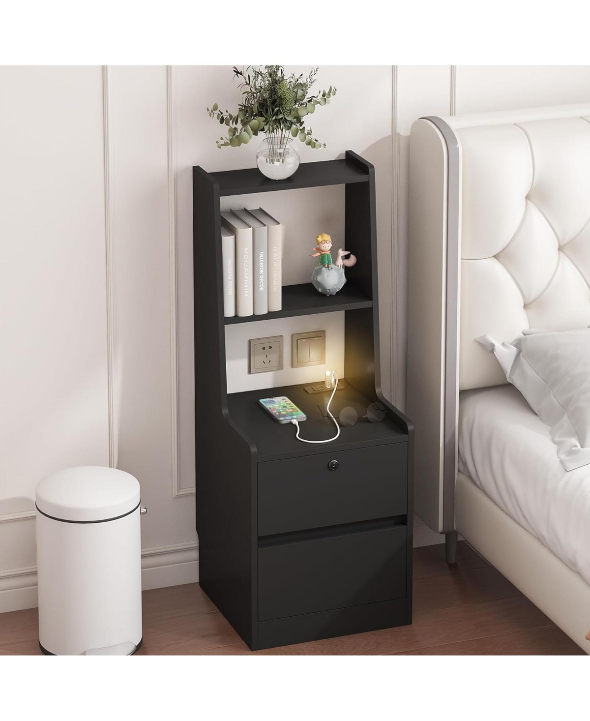 Click here for Rainsken Nightstand with Charging Station and Nigh... prices
