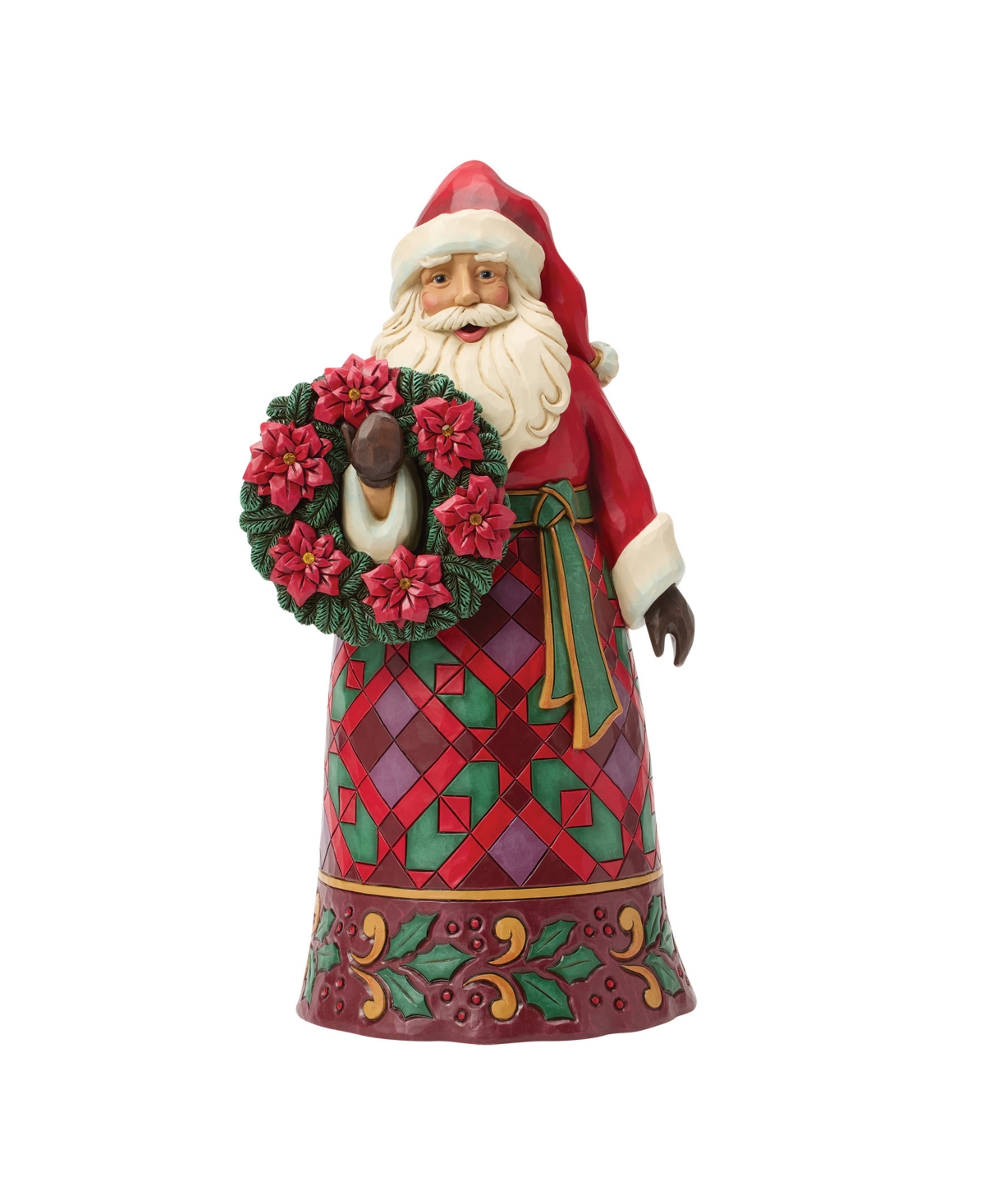 Click here for Jim Shore Heartwood Creek Fig Santa with Wreath an... prices