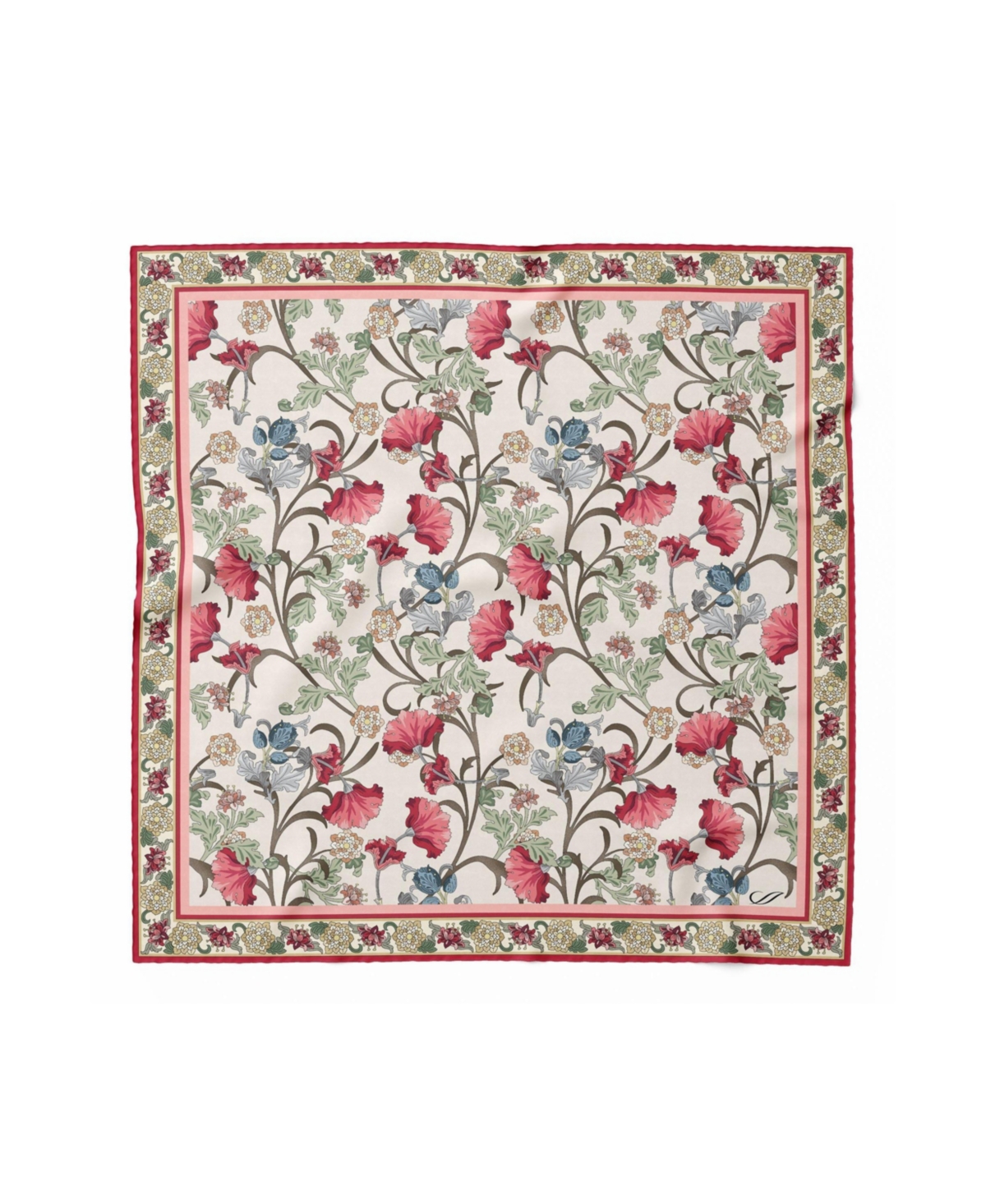 Click here for Elizabetta Mens Ravello Silk Pocket Square - Rose prices