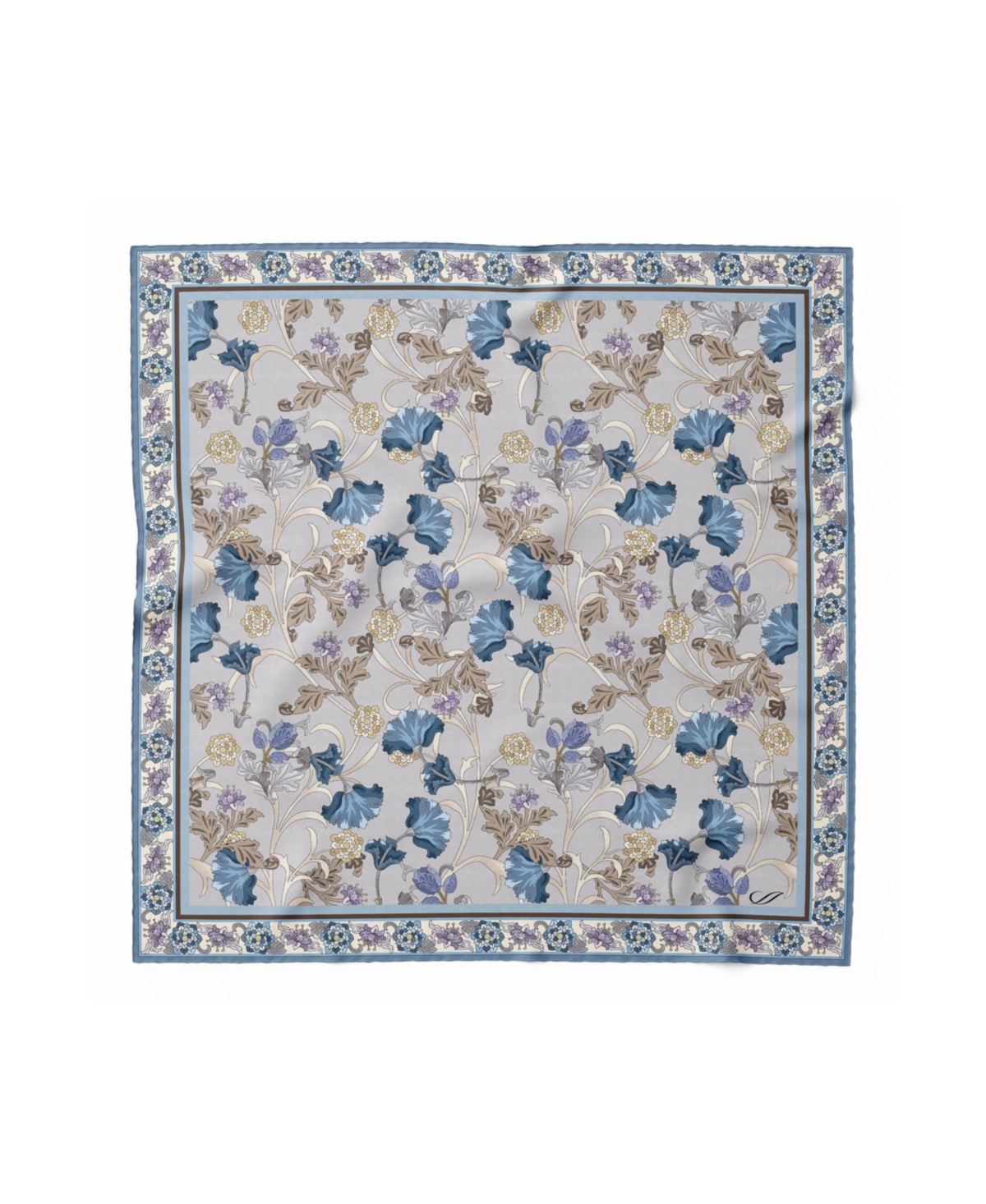 Click here for Elizabetta Mens Ravello Silk Pocket Square - Blue prices