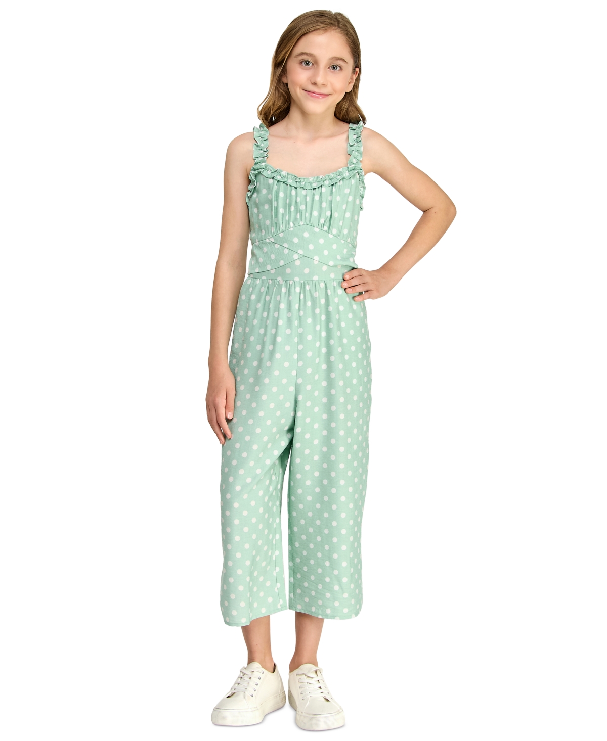 Click here for As U Wish Girls 7-16 Sleeveless Jumpsuit - Ivory/S... prices