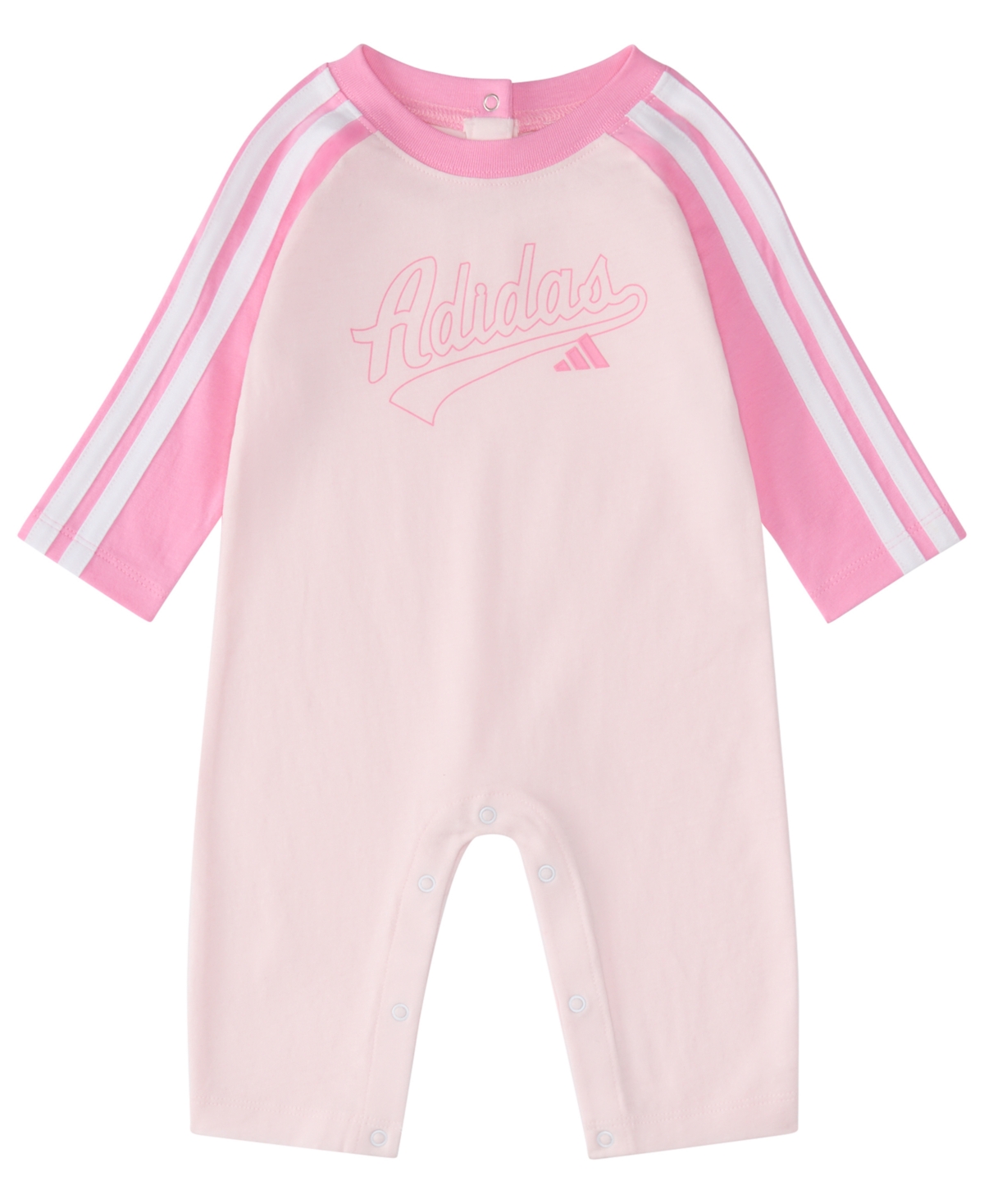 Click here for adidas Baby Girls Raglan Coverall - Light Pastel P... prices